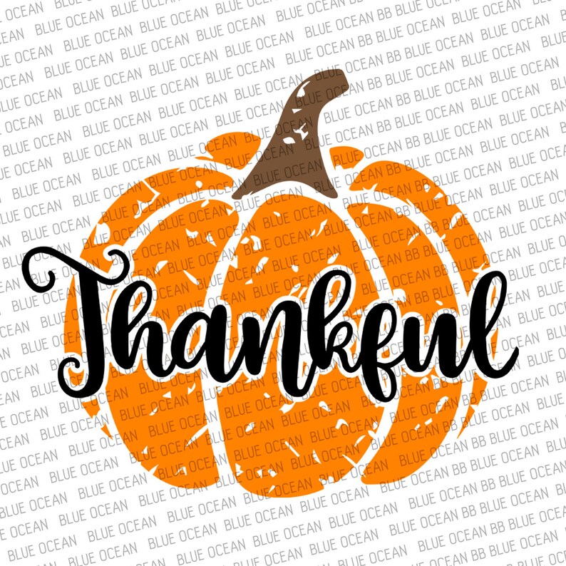 Pumpkin SVG Thankful SVG Thankful Pumpkin SVG Fall Svg - Etsy
