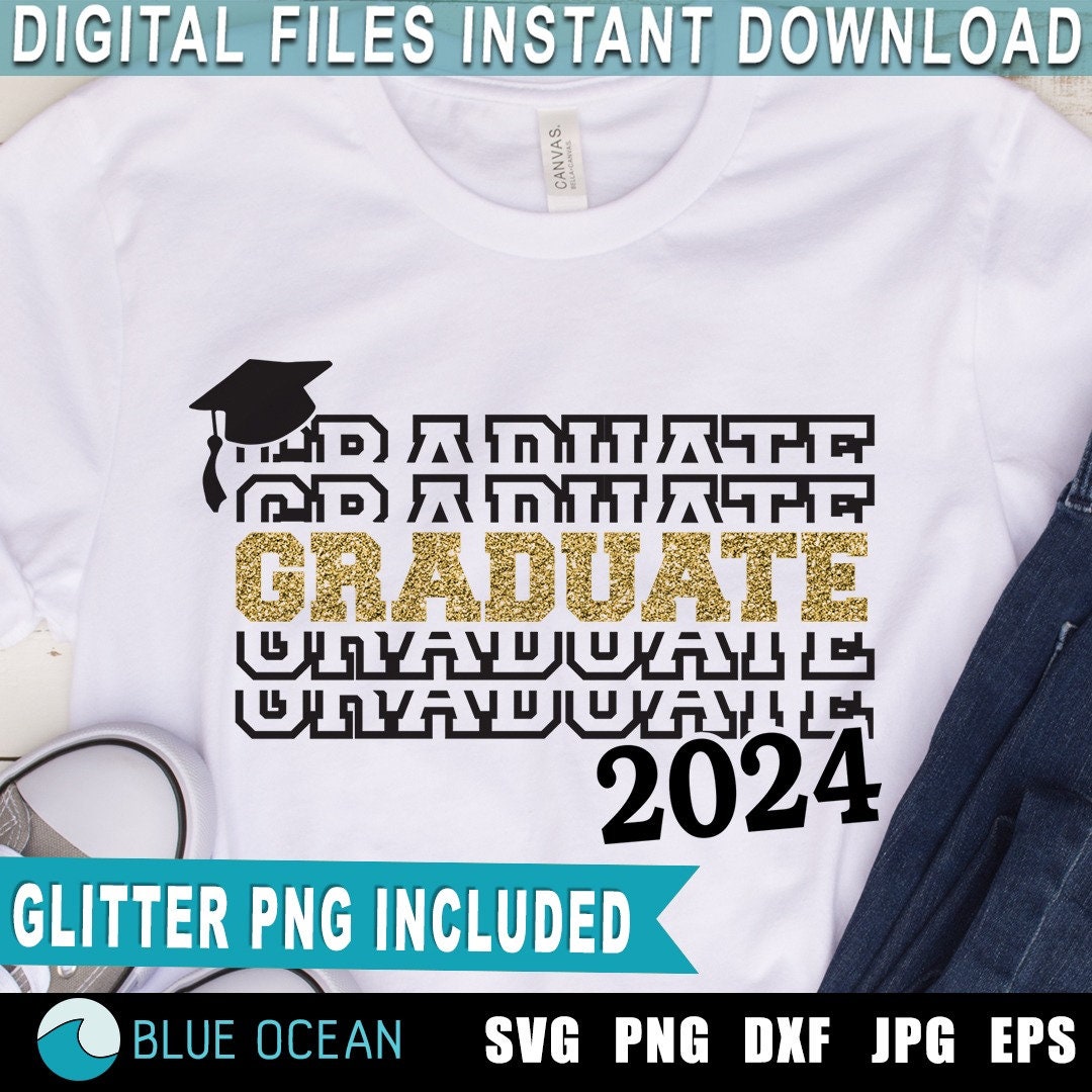 Graduate 2024 SVG, Graduation 2024 SVG, Class of 2024 SVG, Graduate ...