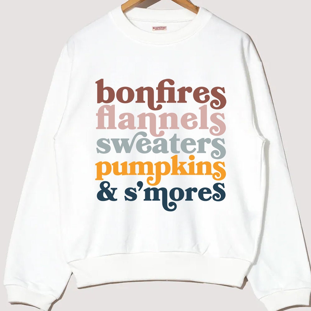 Bonfire SVG Bonfires Flannels S'mores Svg Fall Shirt | Etsy
