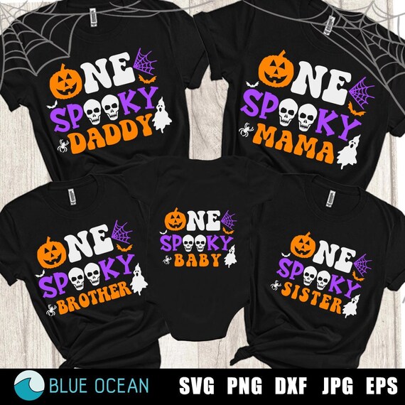 One Spooky Family SVG Halloween SVG Bundle Halloween Family - Etsy