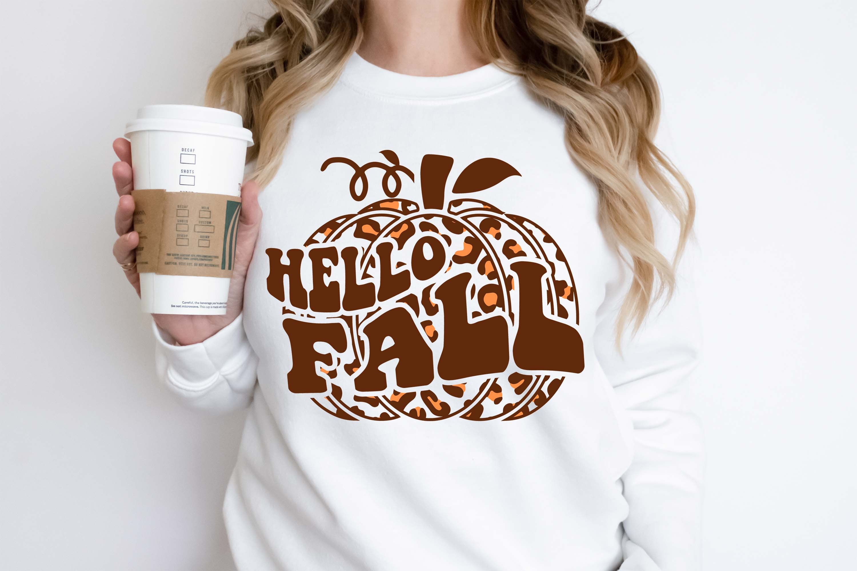 Hello Fall SVG Fall SVG Pumpkin SVG Groovy Thanksgiving Svg - Etsy