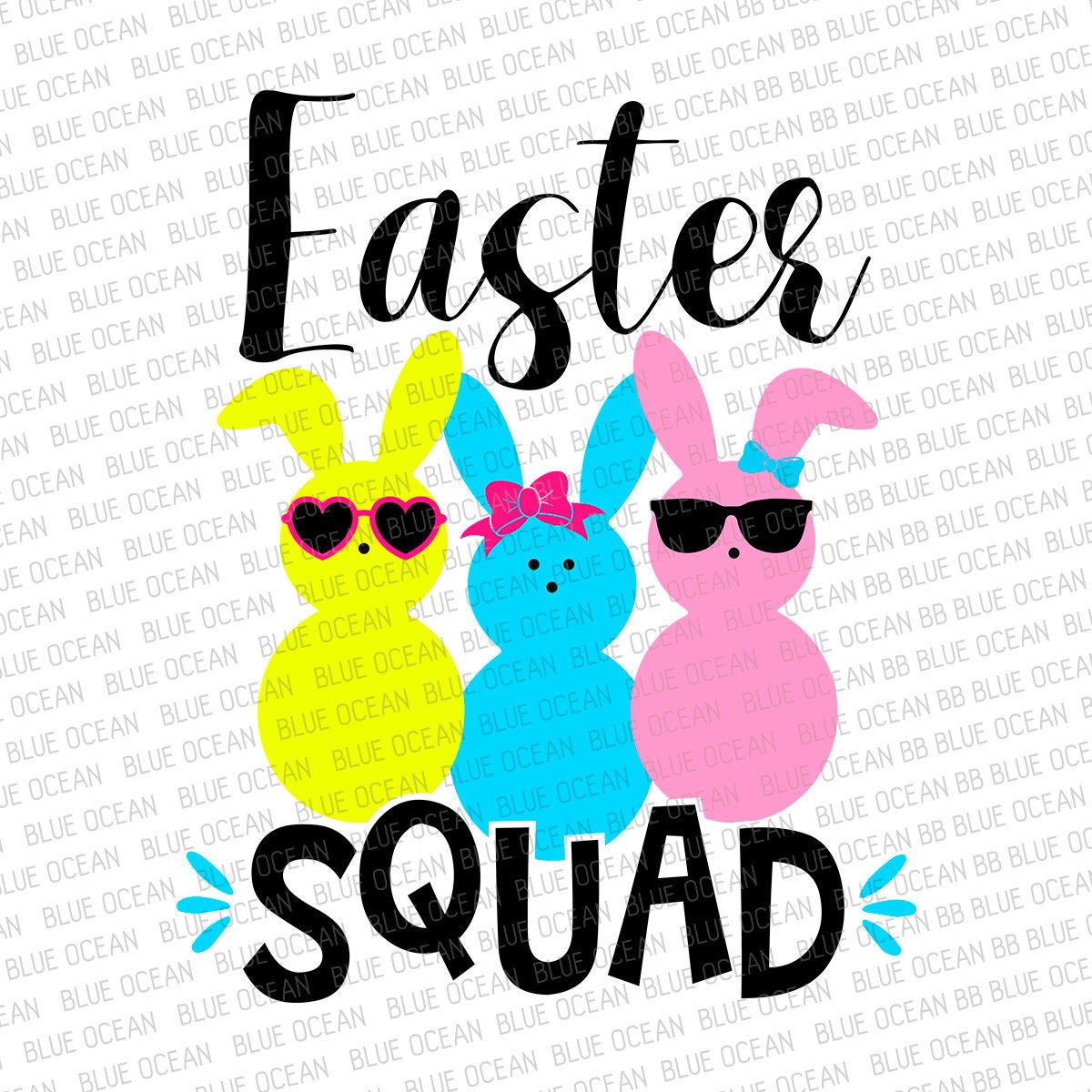 Easter Bunny Squad SVG Easter Squad SVG Bunny Squad Easter | Etsy