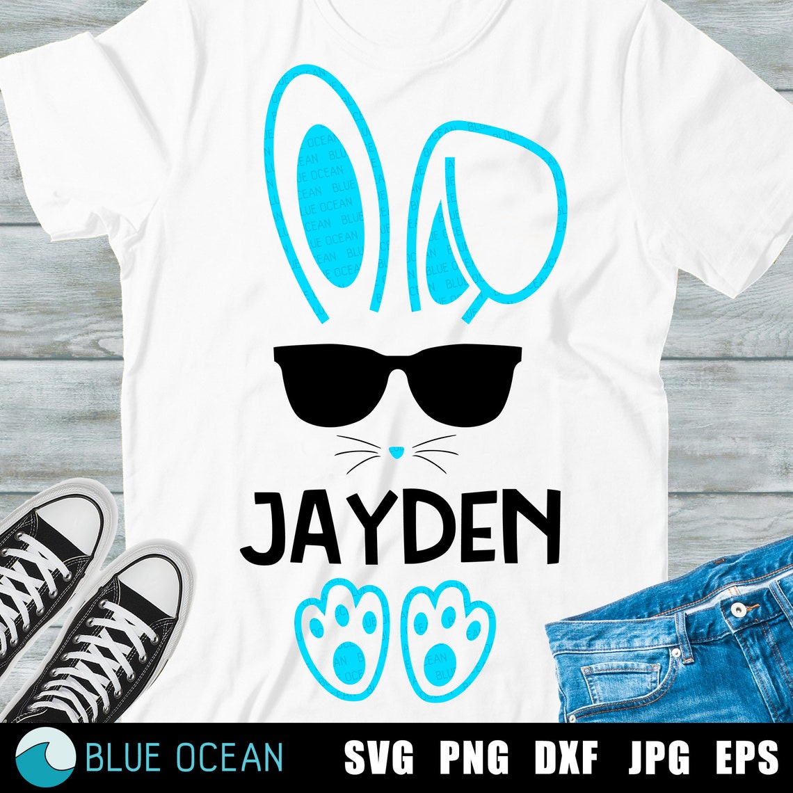 Easter Boy SVG Easter Boy Bunny SVG Cool Easter Bunny - Etsy