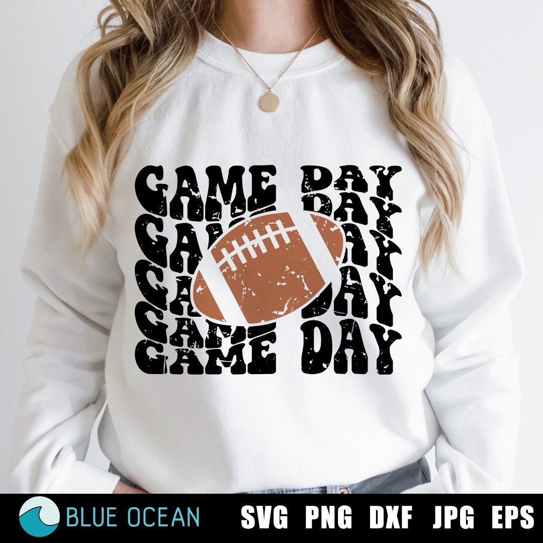Game Day SVG, Game Day Distressed PNG, Game Day Vibes Svg , Retro ...