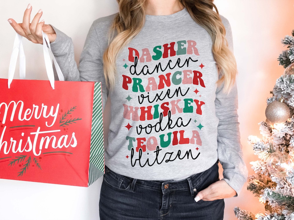 Dasher Dancer Prancer Vixen Whiskey Tequila Vodka Blitzen - Etsy