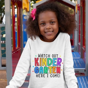 Watch Out Kindergarten Here I Come SVG, Kindergarten SVG, Kindergarten ...
