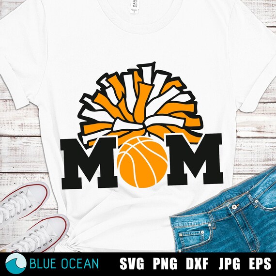 Basketball Cheer Mom SVG Basketball MOM Cheerleading | Etsy