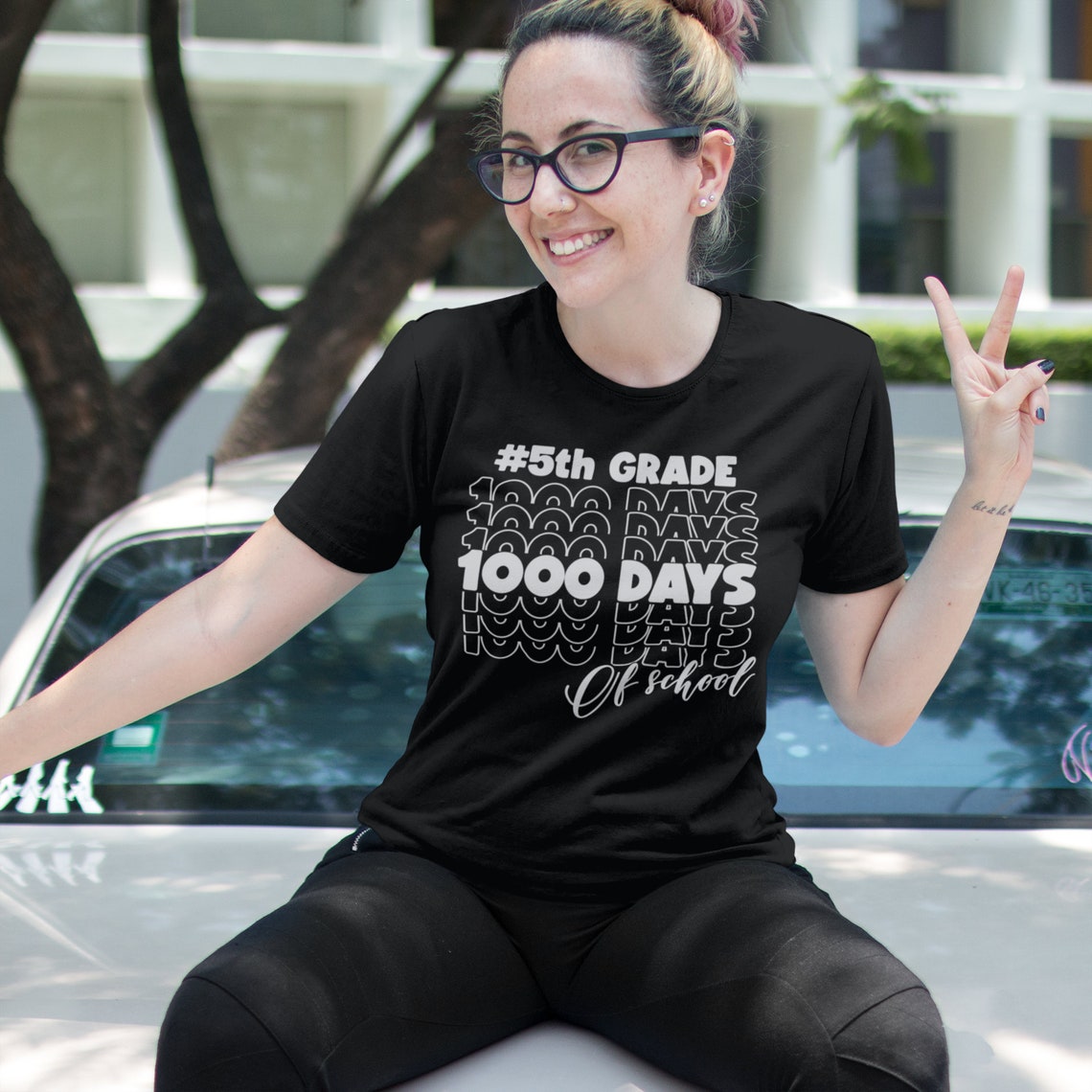 1000 Days of School SVG 5th Grade Teacher Shirt 1000 Days | Etsy