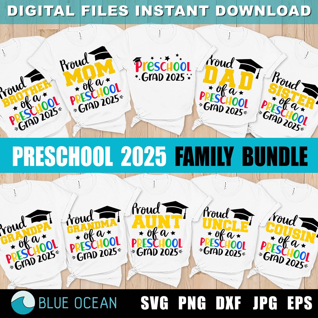 Preschool Grad 2025 SVG, Preschool Graduation Bundle, Preschool ...