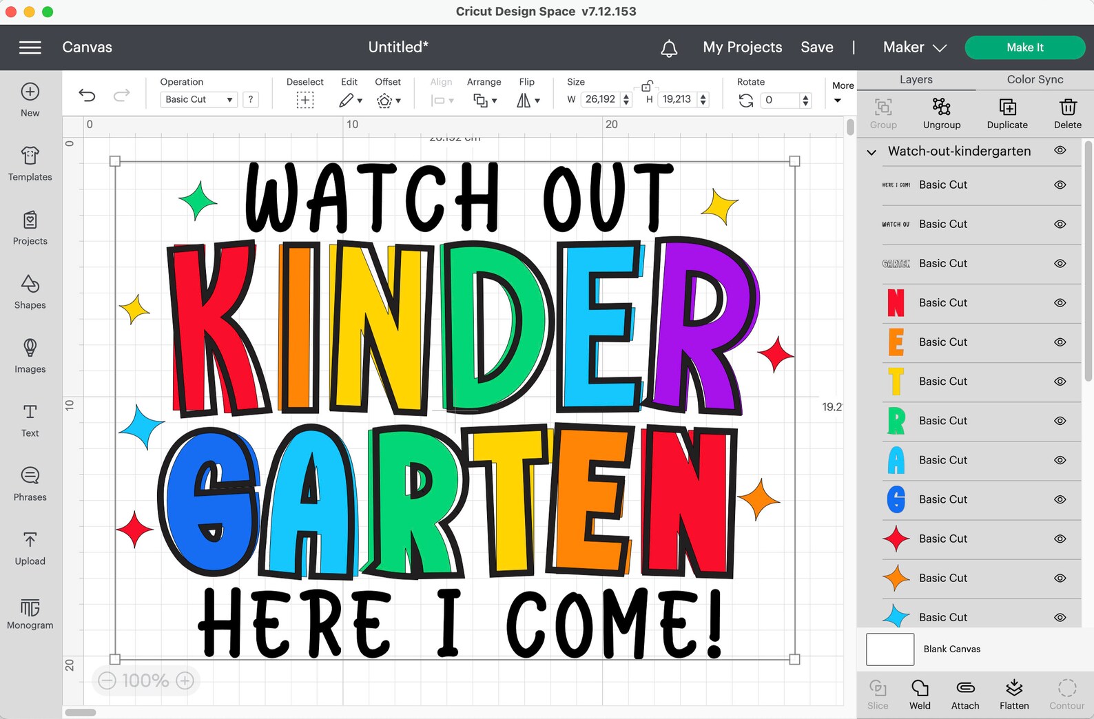 Watch Out Kindergarten Here I Come SVG, Kindergarten SVG, Kindergarten ...