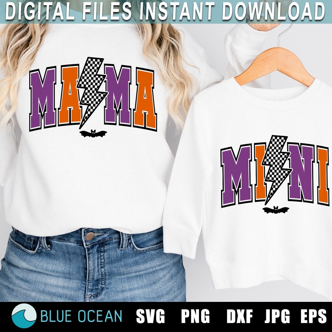 Mama Mini SVG, Halloween Mama Mini Png, Halloween Png, Kids Halloween ...