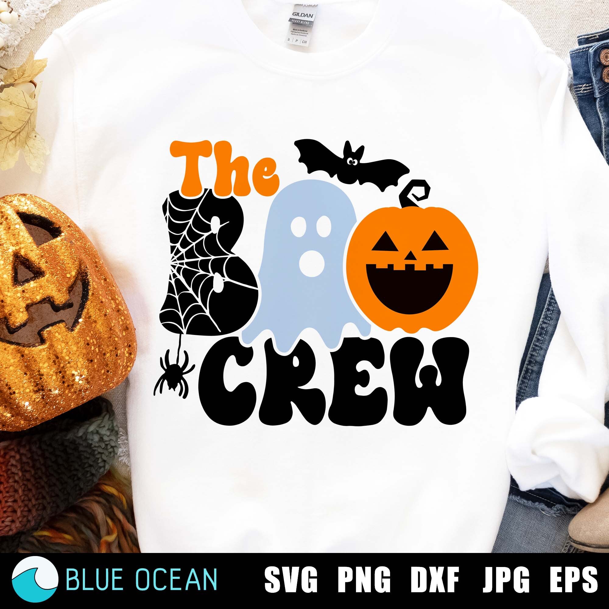 The BOO Crew SVG Boo SVG Halloween Svg Halloween Shirt Svg - Etsy