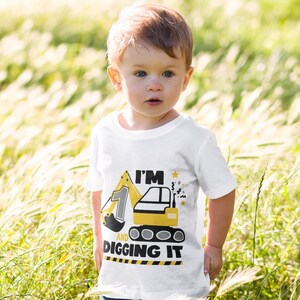 I'm 1 and Digging It Svg, Construction Svg, Boys Birthday Shirt Svg ...