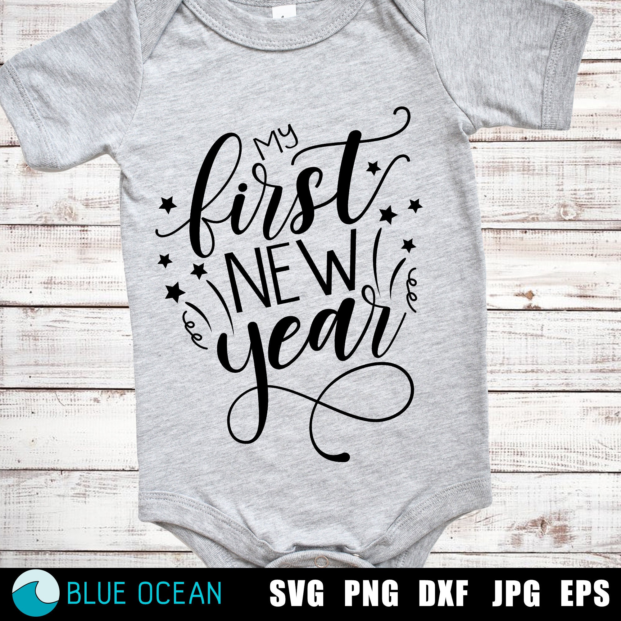 My First New Year SVG New Year SVG Digital Cut Files Files - Etsy