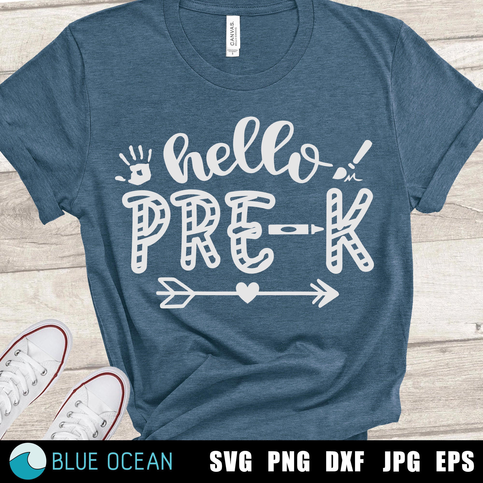 Hello Pre-k SVG Back to School SVG Pre-k Teacher Shirt Svg | Etsy
