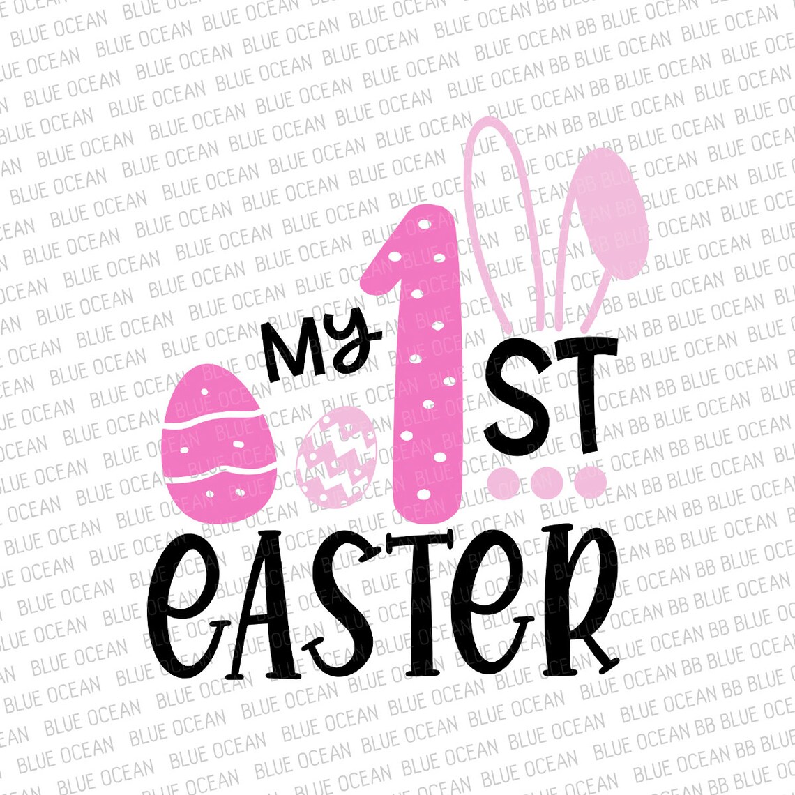 My 1st Easter Girl SVG My First Easter SVG Estear Girl | Etsy