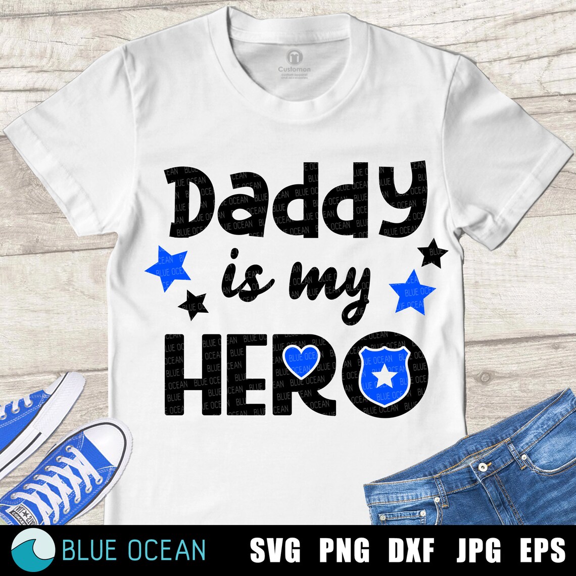 Daddy is My Hero SVG Police Officer SVG Hero Police SVG - Etsy