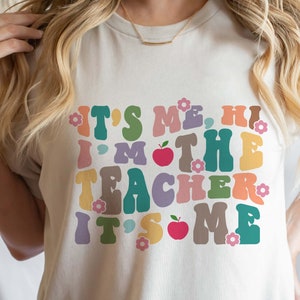 It's Me Hi I'm the Teacher It's Me SVG, Funny Teacher Svg, Teacher ...