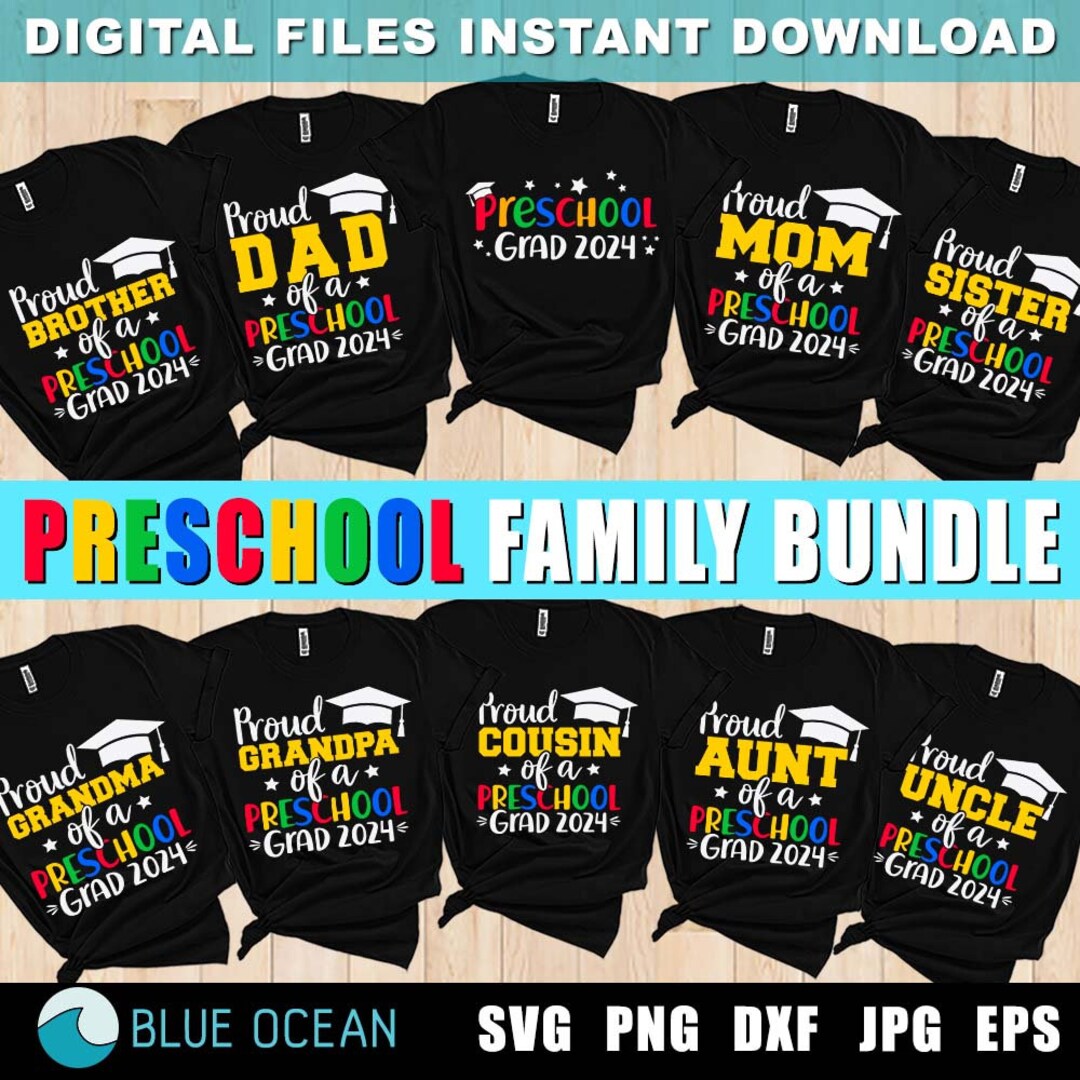 Preschool Graduate 2024 SVG, Preschool Graduation Bundle, Preschool ...