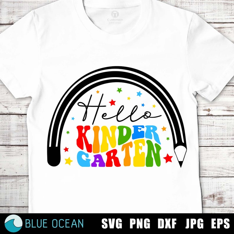 Hello Kindergarten SVG Hello Kinder SVG Back to School SVG - Etsy