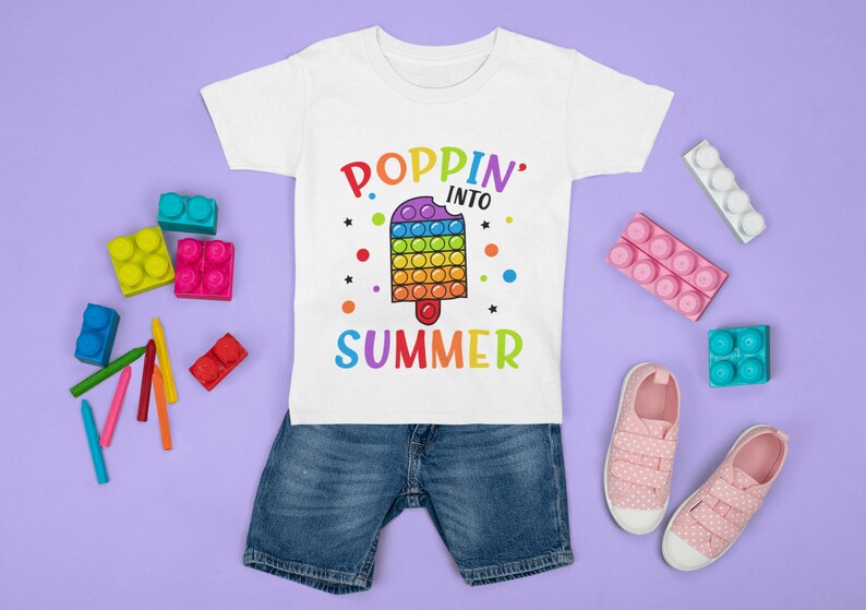 Poppin' Into Summer SVG, Poppin SVG, Summer Kids Svg, School's Out for ...