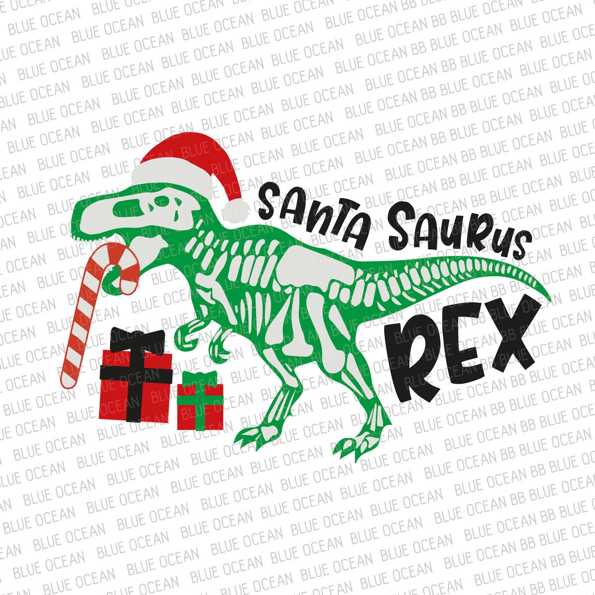 Santa Saurus Rex SVG Dinosaur Christmas SVG Christmas T-rex - Etsy Canada