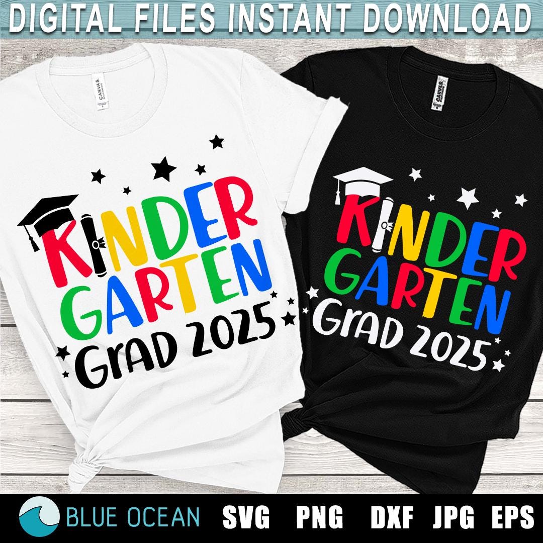 Kindergarten Grad 2025 SVG, Kindergarten Graduate SVG, Kindergarten ...