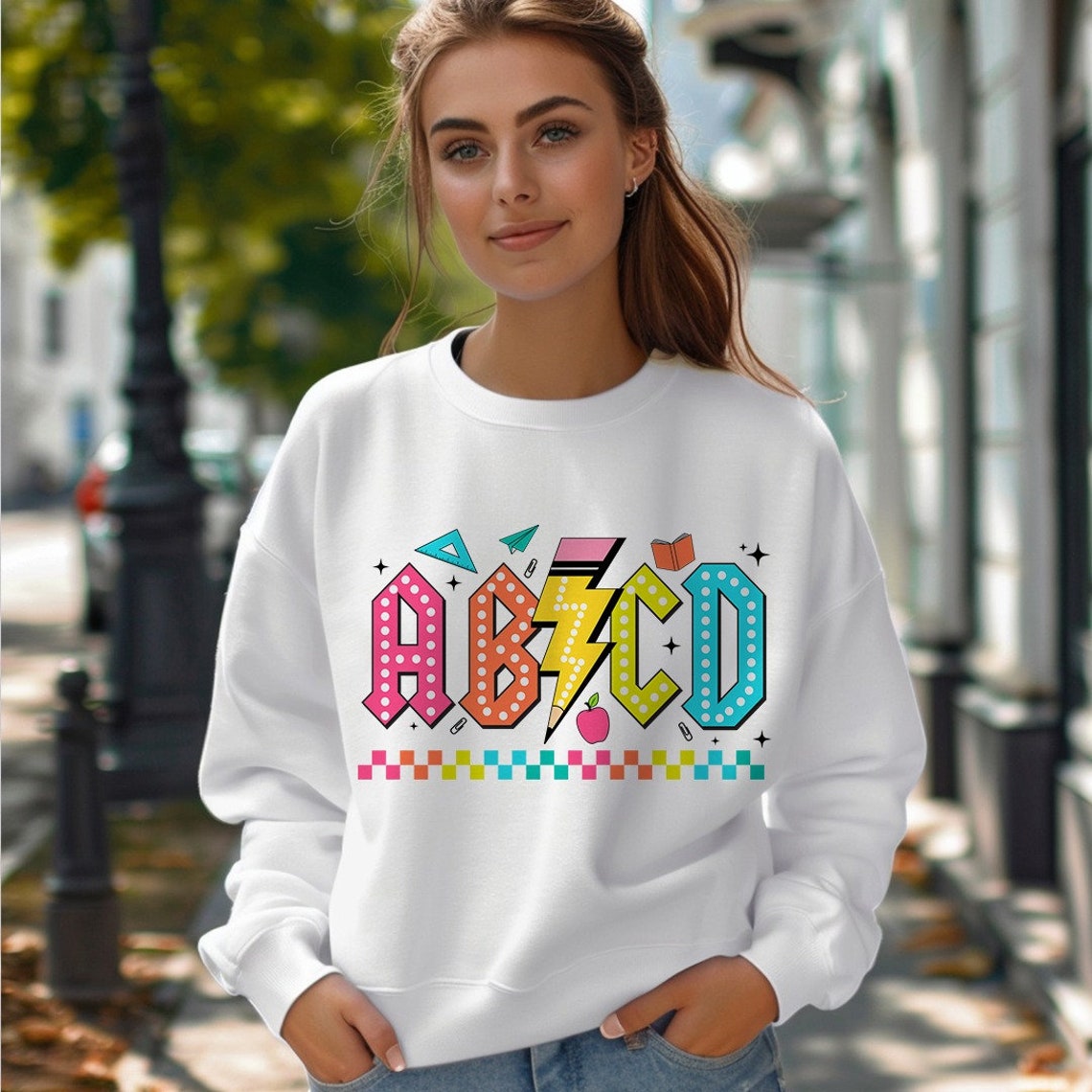 Retro ABCD Teacher PNG: Back to School SVG (digital Download) - Etsy