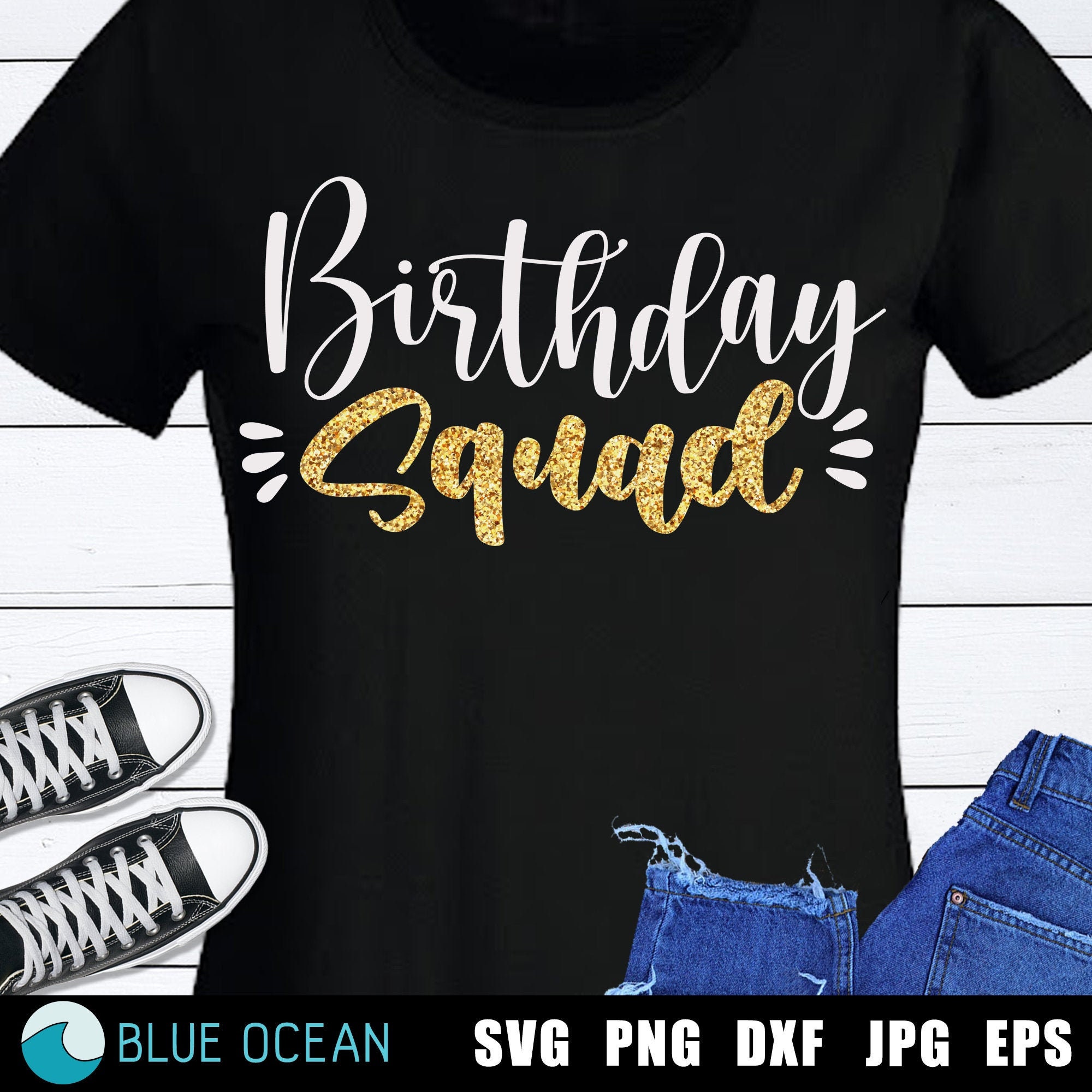 Birthday Squad SVG, Birthday SVG, Digital Cut Files - Etsy