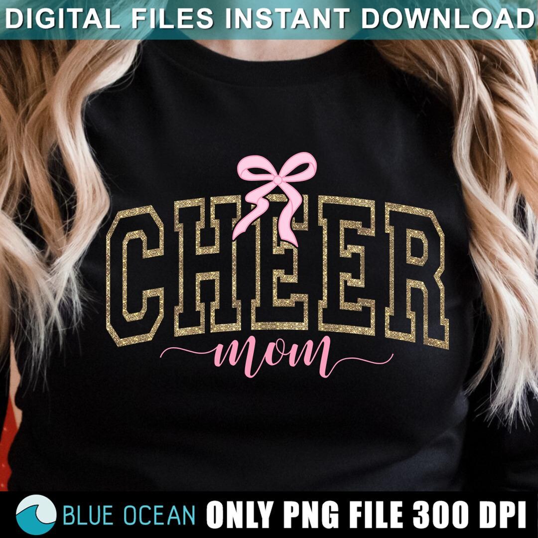 Cheer Mom Png, Coquette Bow, Cheerleader Mom Png, Cheer Mom Png, Pink ...