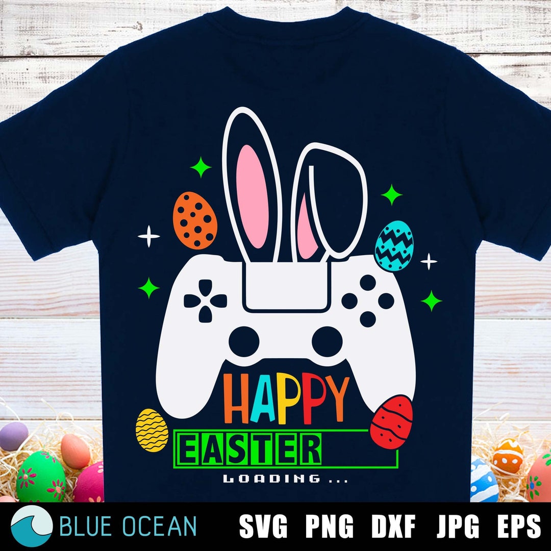 Easter Gamer SVG, Easter Bunny Gamer SVG, Happy Easter Game Controller ...