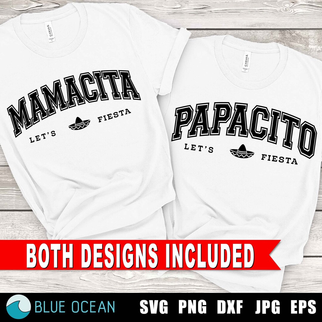 Mamacita Papacito SVG: Cinco De Mayo Couples Shirt (digital Download ...