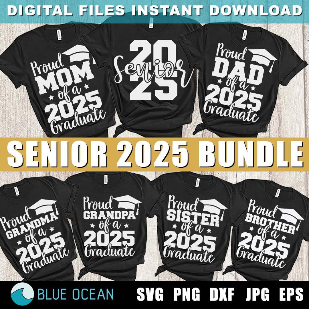 Senior 2025 Bundle SVG, Senor 2025 Bundle, Graduation 2025 Bundle SVG ...
