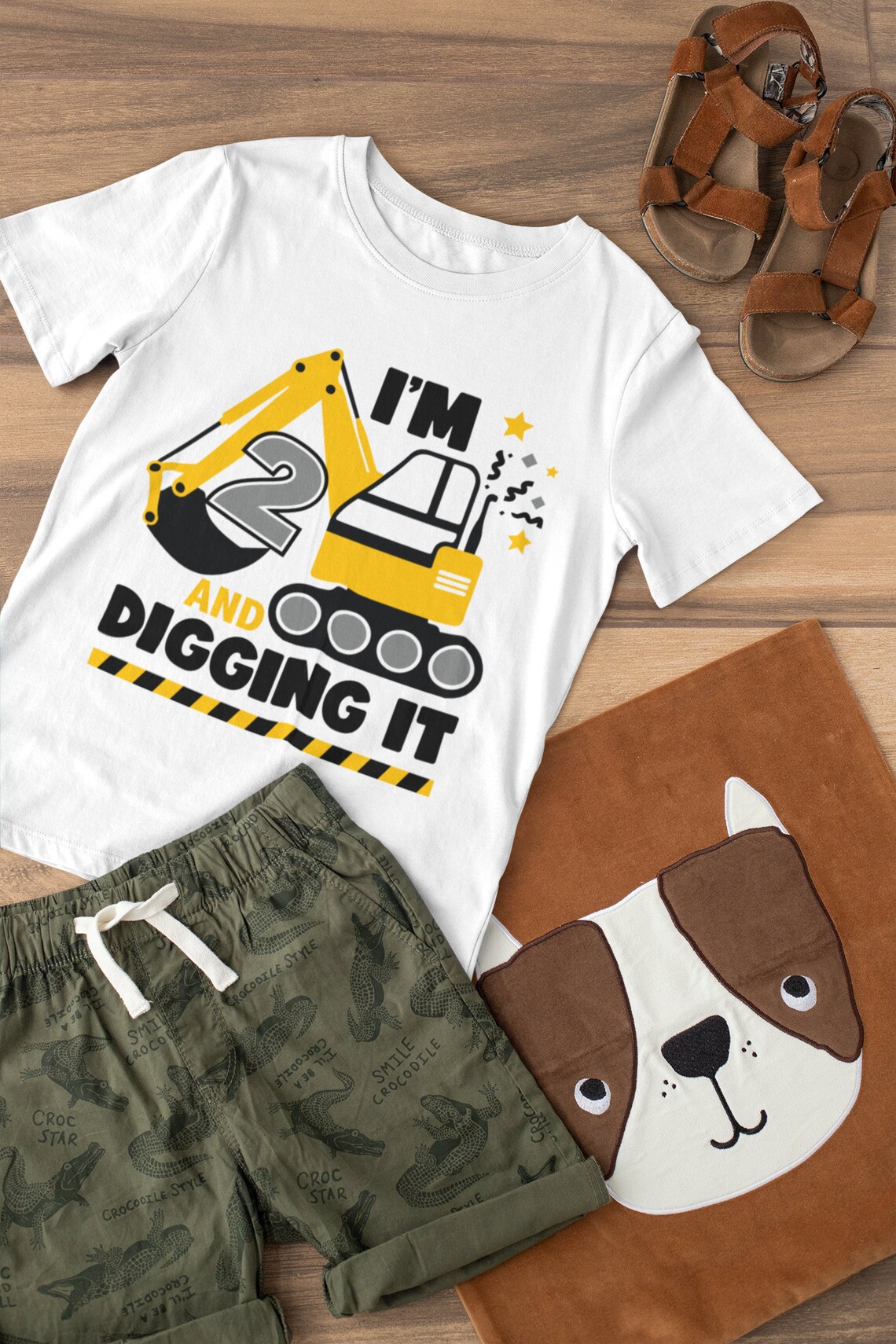 I'm 2 and Digging It Svg Construction Svg Boys Birthday - Etsy Canada