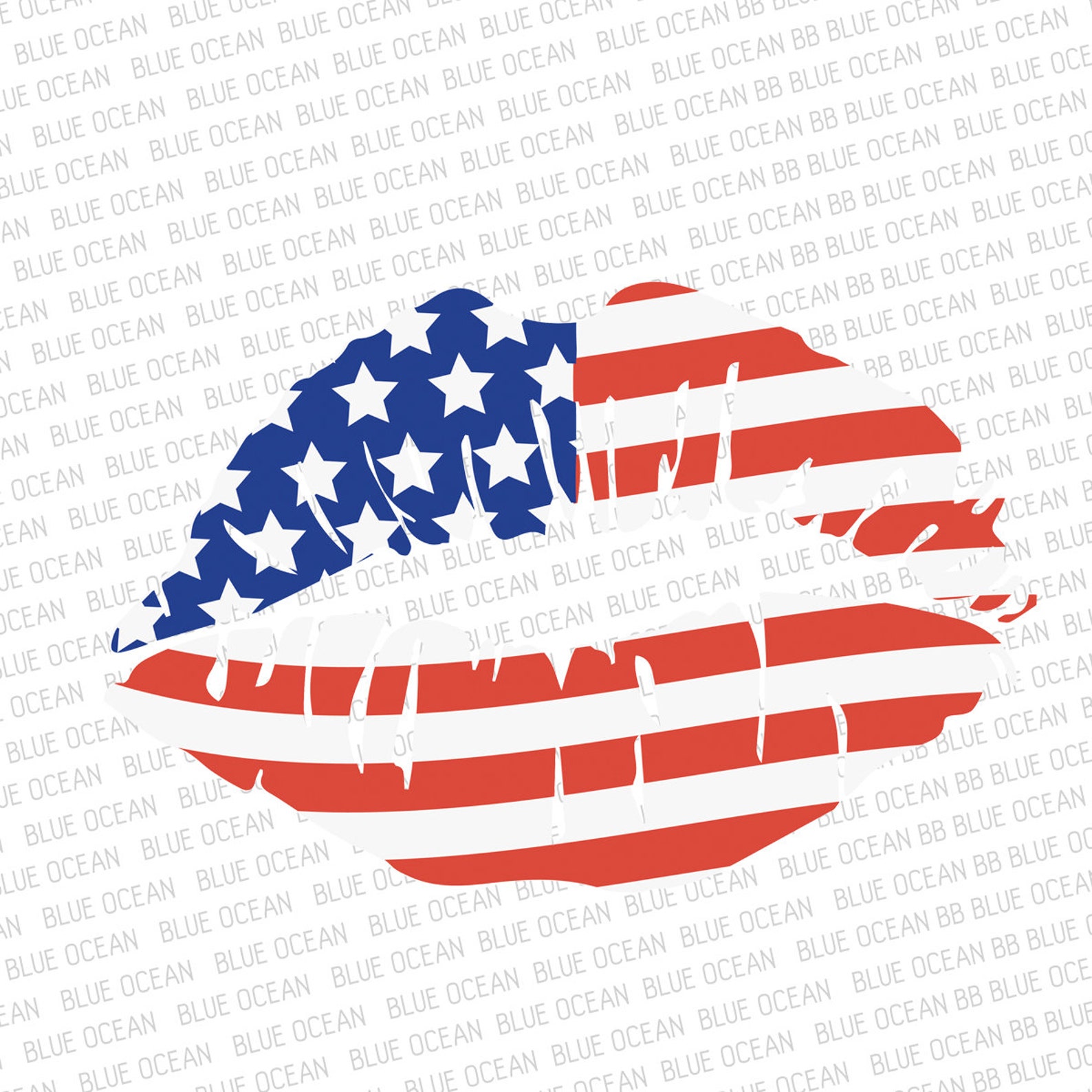 4th of July Lips SVG American Flag Lips SVG Patriotic Lips - Etsy