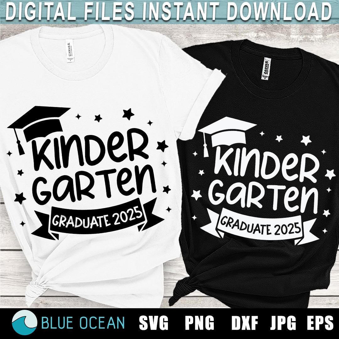 Kindergarten Graduate 2025 SVG, Kinder Graduate 2025 PNG, Kinder Grad ...