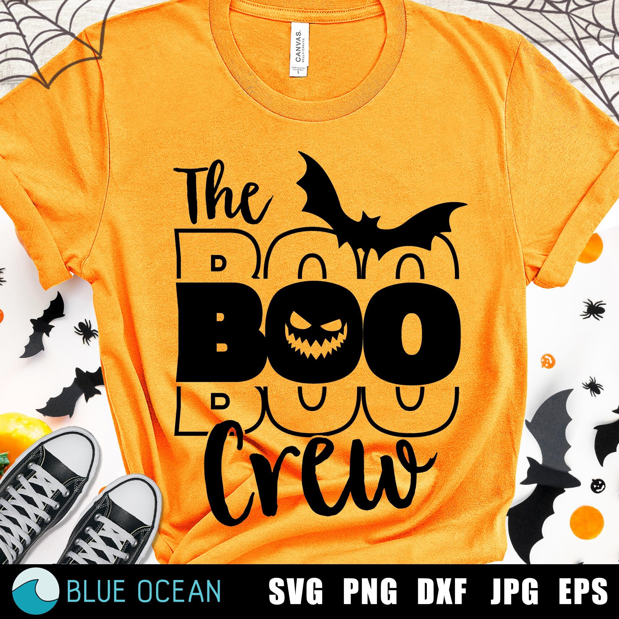 Boo Crew Halloween SVG: Spooky Squad Shirt Design (digital Download) - Etsy