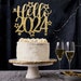 Hello 2024 Cake Topper SVG, Hello 2024 SVG, Happy New Year, 2024 Cake ...
