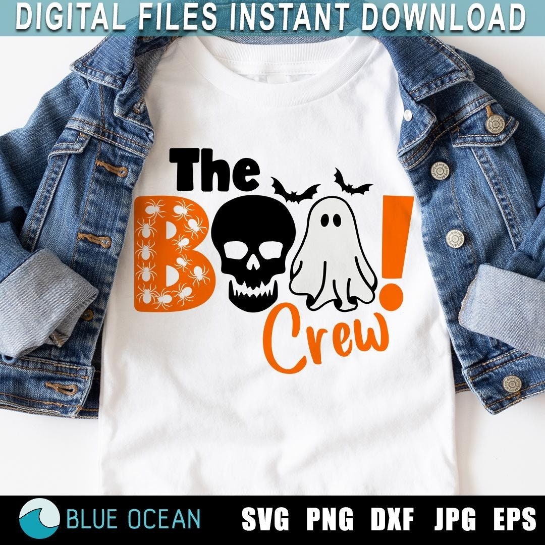 Boo Crew SVG PNG: Halloween Kids Shirt Design (digital Download) - Etsy