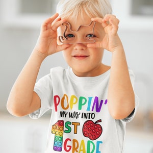 Poppin' My Way Into 1st Grade SVG, 1st Grade SVG, Fisrt Grade SVG ...