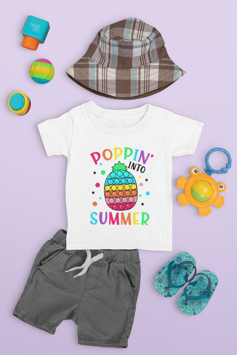 Poppin' Into Summer SVG Kids Sumner SVG End of School | Etsy