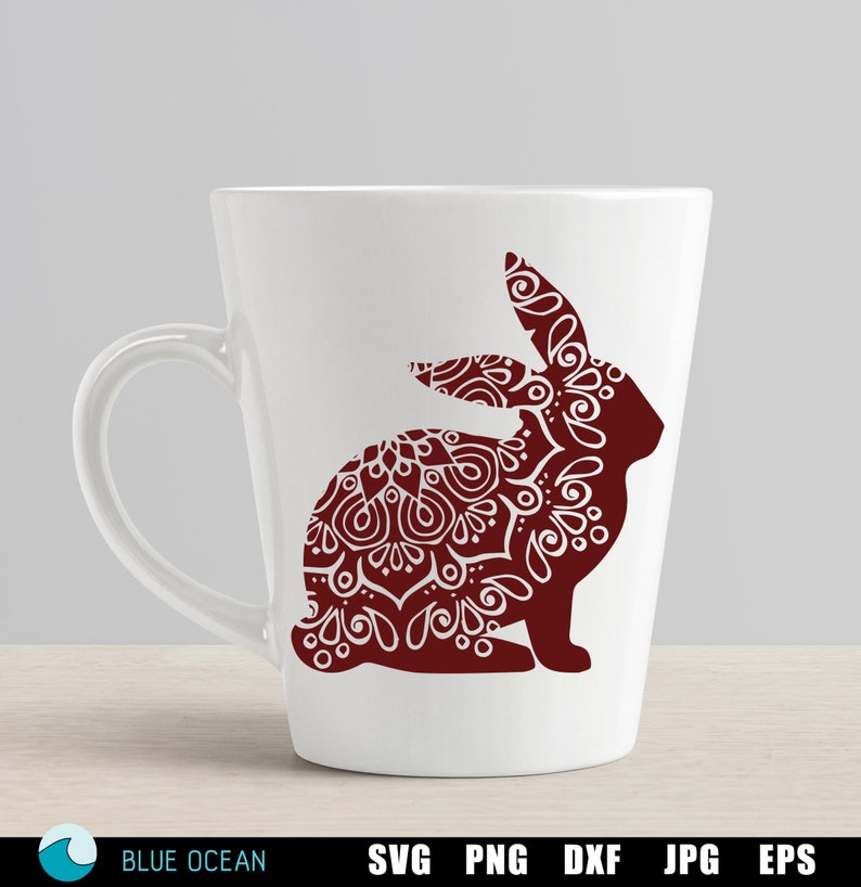 Bunny Mandala SVG Bunny Easter Mandala SVG Bunny Easter Cut - Etsy
