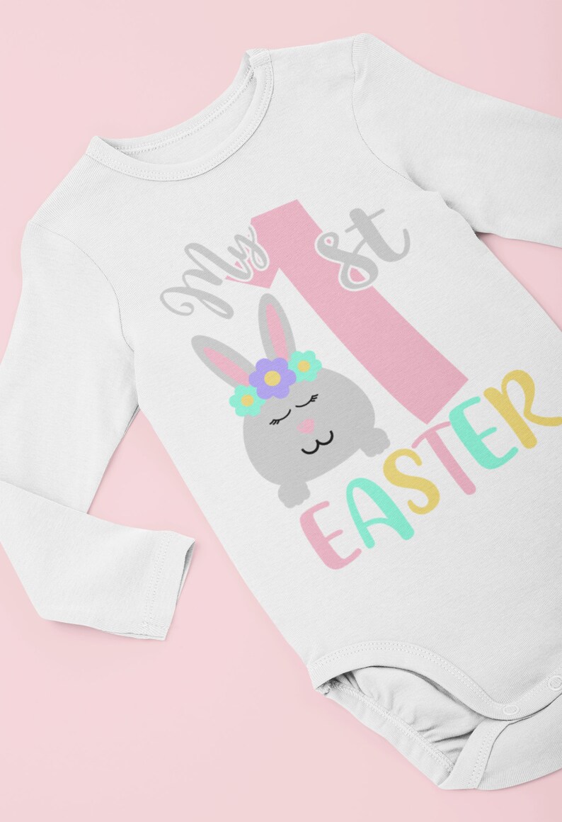 My 1st Easter SVG My First Easter Girl SVG Easter Bunny Girl - Etsy