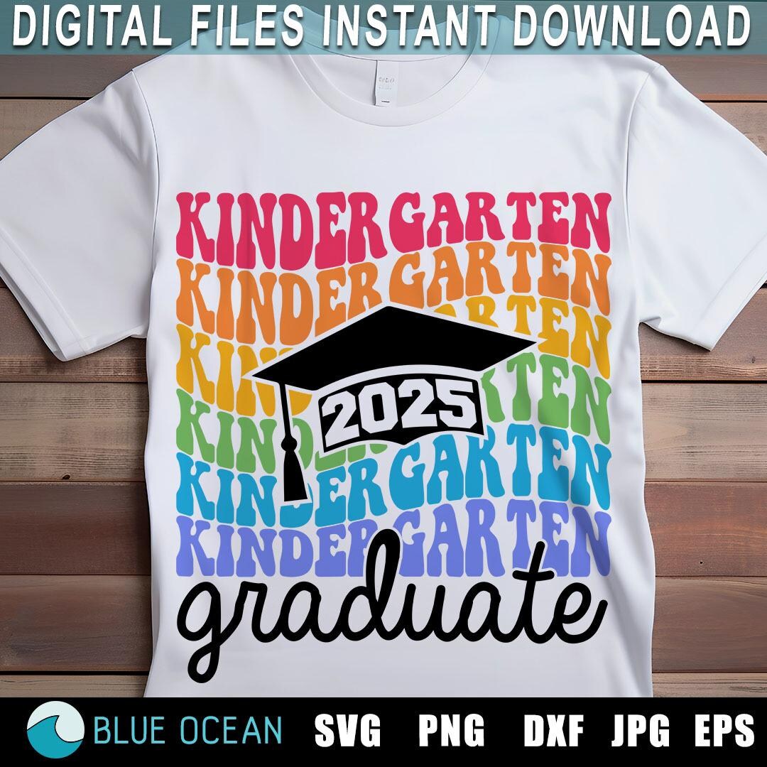 Kindergarten Graduate SVG, Kindergarten Graduate 2025, Kinder Grad 2025 ...