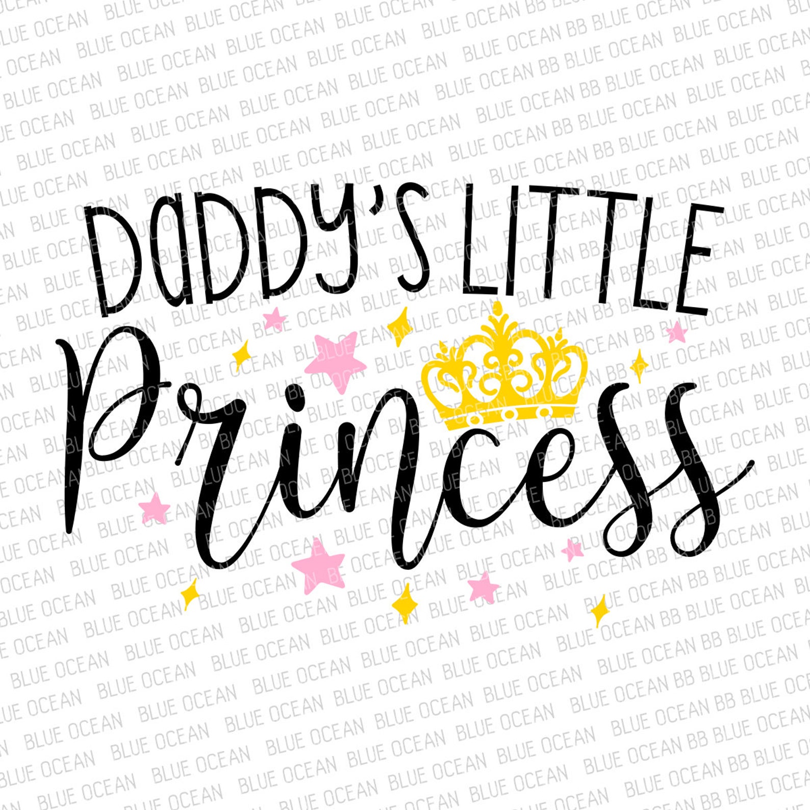 Daddy's Little Princess SVG Little Princess SVG | Etsy