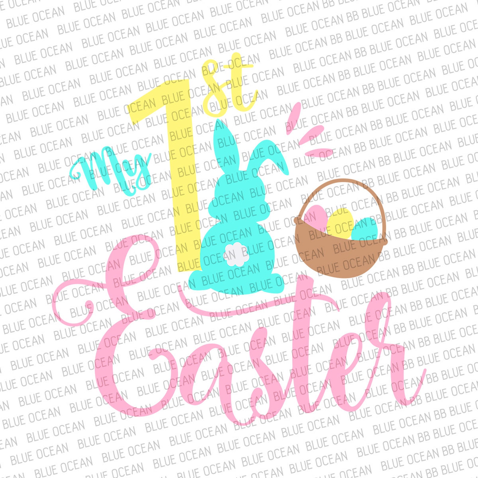My 1st Easter SVG Easter Cut Files My First Easter SVG | Etsy