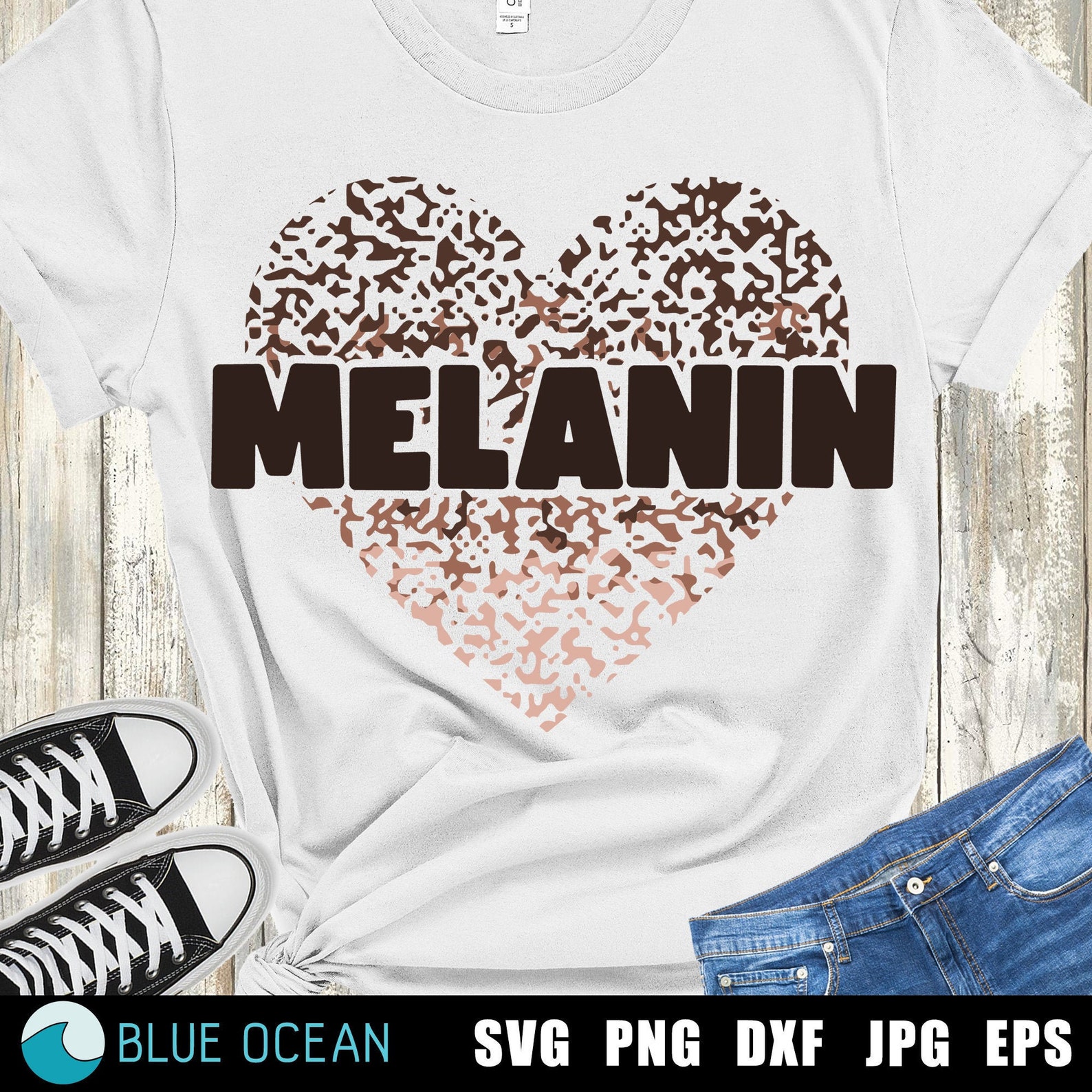 Melanin Heart SVG Melanin SVG Blm Svg Melanin Tee Svg - Etsy
