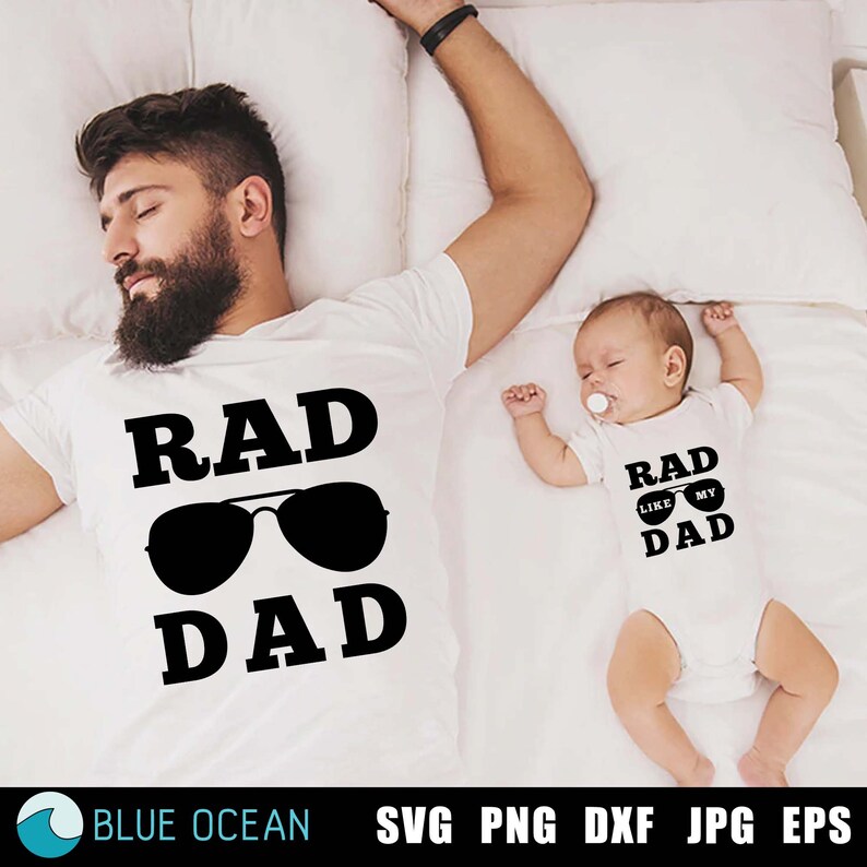 Rad Dad SVG Rad Like My Dad Svg Funny Fathers Day Svg Daddy - Etsy