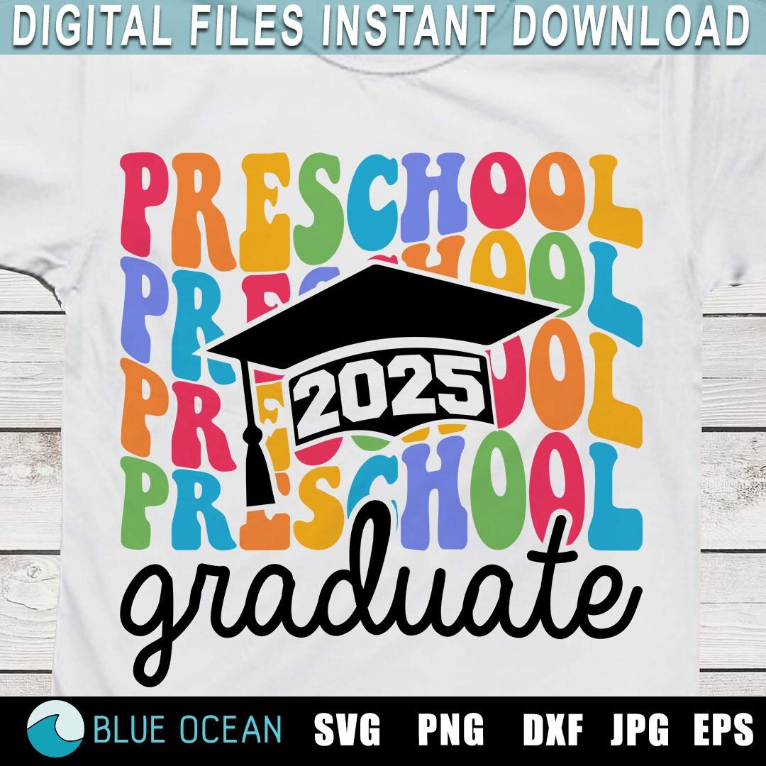 Preschool Graduate SVG, Preschool Grad 2025, Preschool Graduation 2025 ...