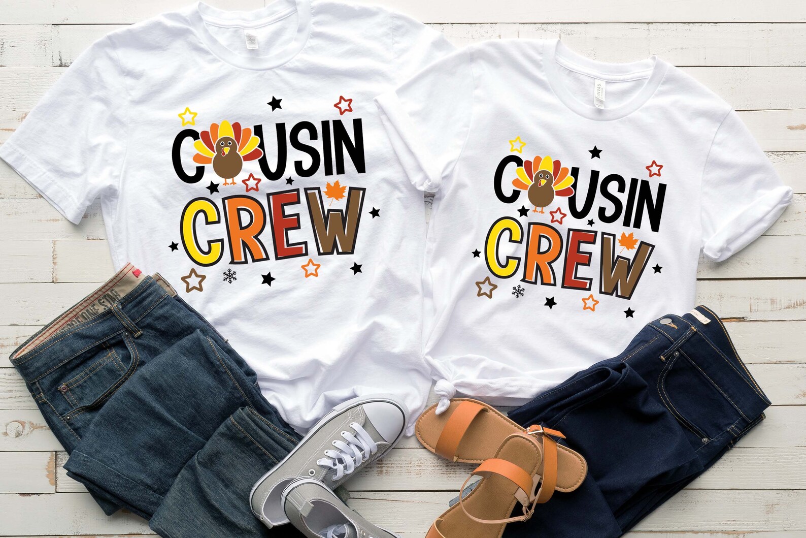 Cousin Crew SVG Thanksgiving SVG Kids Fall Shirt - Etsy